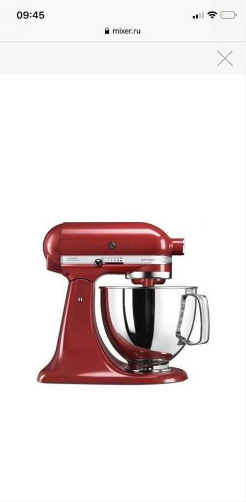 Миксер планетарный artisan, kitchenaid