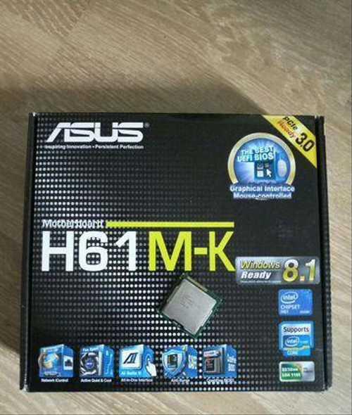 Asus H61M-K новая + i3-2100