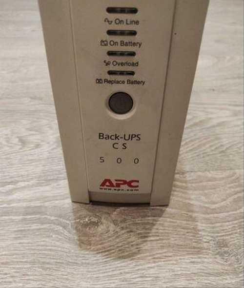 Какой аккумулятор в ибп apc back ups cs 500