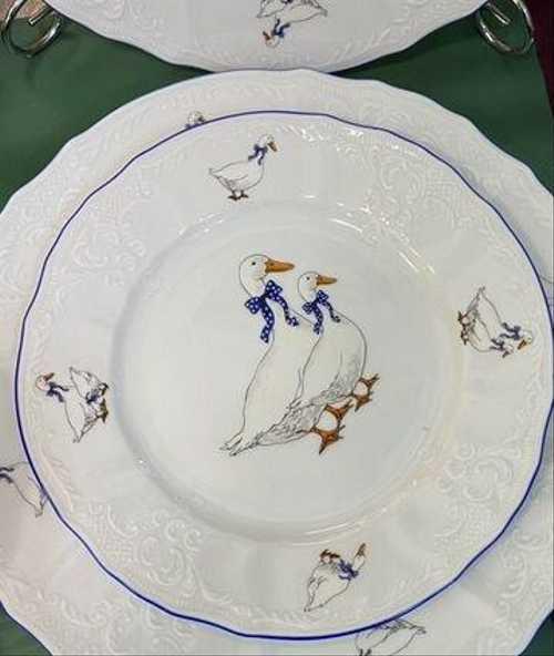 Набор тарелок Гуси Bernadotte