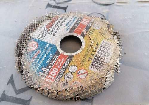 Объёмный диск резиной по металлу