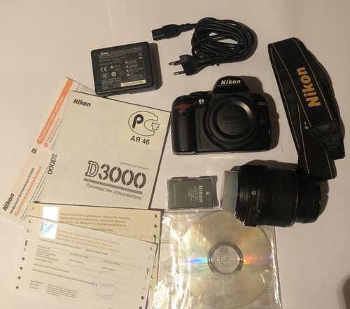 Nikon d3000 vr kit18-55mm