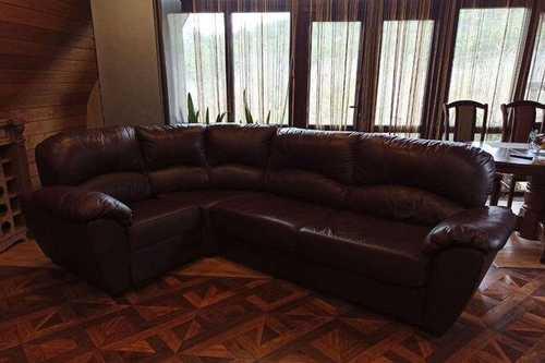 Кожаный угловой диван Home Collection