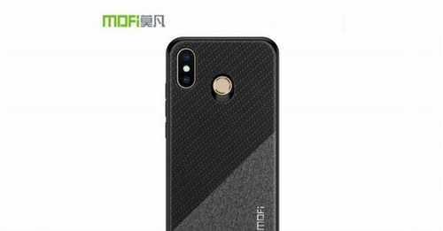 Чехол-бампер карбон-ткань Mofi для Xiaomi Note 6 P