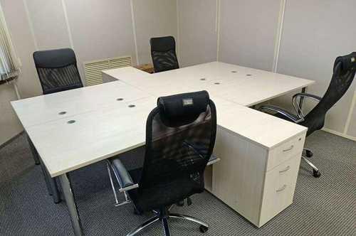 Бенч система, стол, офисный стол, офисная мебель