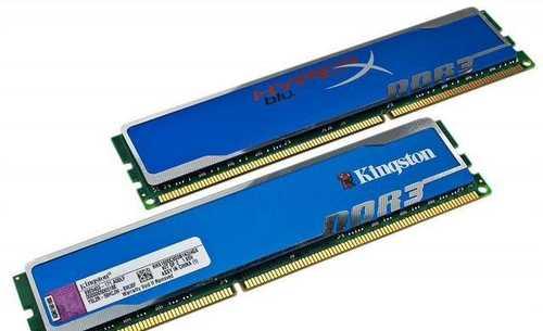 Память Kingston HyperX DDR3, 4Gb (2x2)