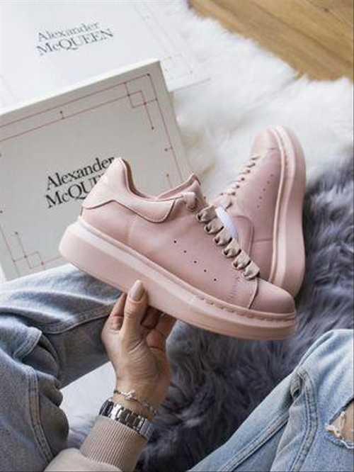 Кеды Alexander McQueen pink