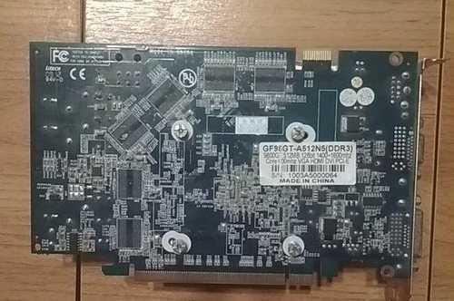 Видеокарта Manli 9800GT 512mb