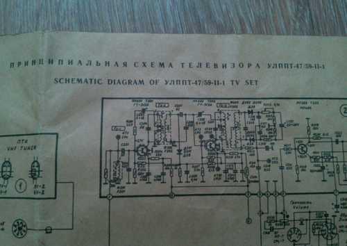 Схема телевизора улппт-47/59