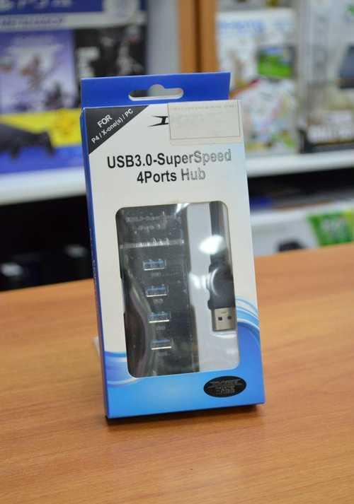 USB 3.0 SuperSpeed 4ports Hub для PS4