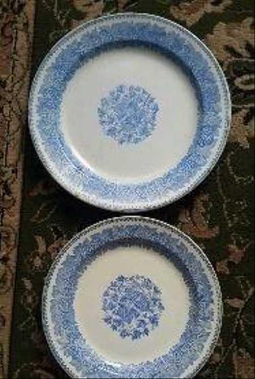 Анткварные тарелки кузнецова 26 и 23 см диамтр