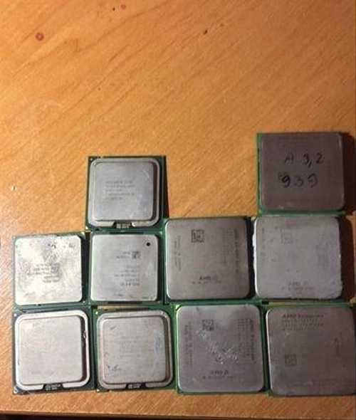 Процессоры Intel и AMD старенькие
