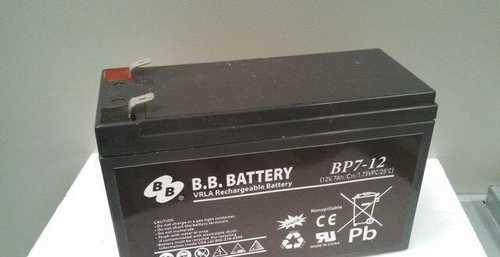 Батарея аккумуляторная B.B. battery BP7-12