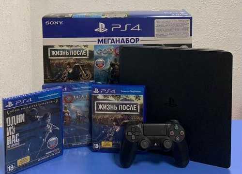 PS4 Slim 1тб CUH 2208b + Игры