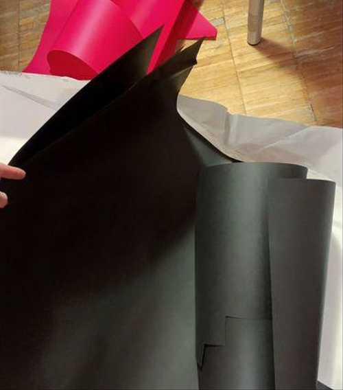 Бумага цветная чёрная в листах 70х100 см