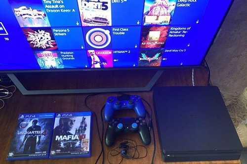 Sony PS4 slim 500gb + игры