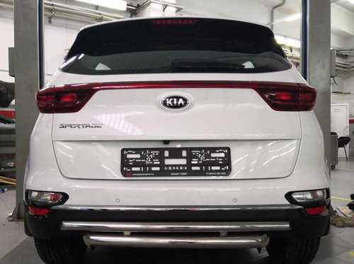 KIA Sportage 2018 (рестайлинг) Защита заднего бамп