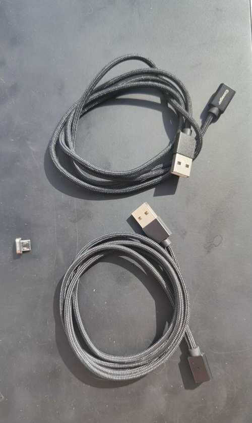 Магнитный кабель USB-microUSB 3A 2шт. Essager