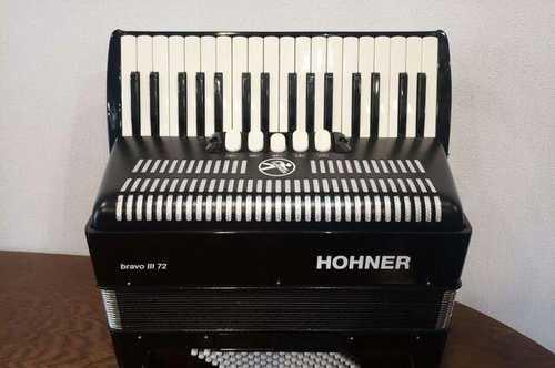 Аккордеон 3/4 hohner Bravo III 72. Новый