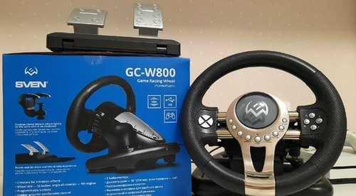 Руль sven gc w800. Sven GC-w800. Руль для ПК Sven GC-w800 зачем диск. Руль Sven GC-w800 подключение к Xbox. Подходит ли руль GC-w700 к чему подходит.