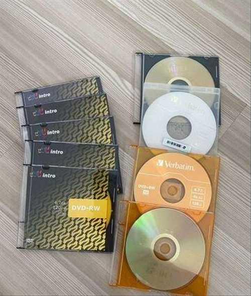 DVD диски чистые RW, Комплект