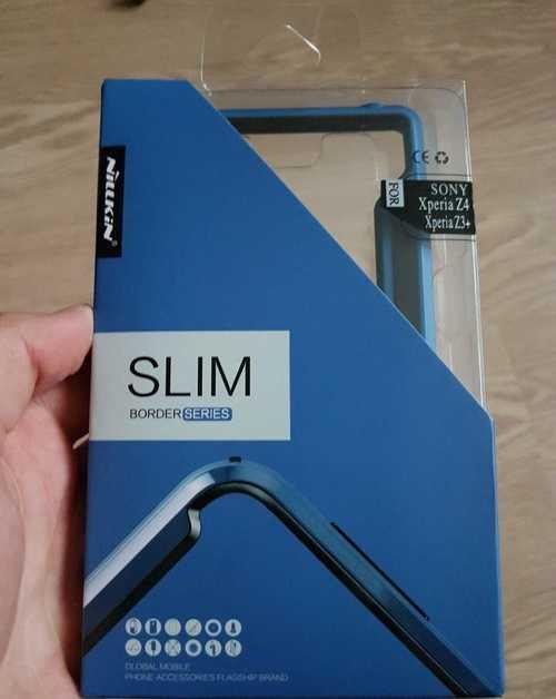 Бампер Nillkin для Sony Z4 Z3+ синий новый