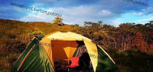 Двухкомнатная 4-х местная кемпенговая палатка