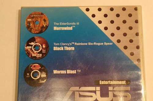 Asus Game CD: Morrowind, Black Thorn, Worms Blast