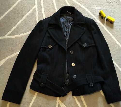 Черное демисезонное полупальто/куртка