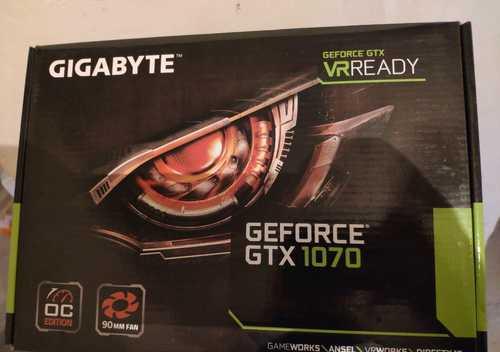 Видеокарта gigabyte gtx1070 8gb новая