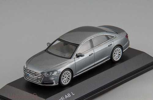 1:43 Audi A8 L 2017, silver. I-scale