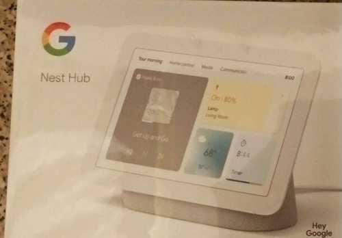 Google nest hub 2 поколения, белый