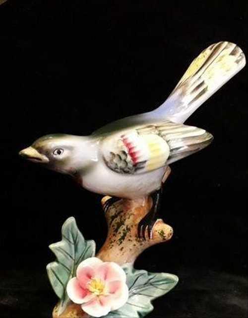 Фарфоровая статуэтка птица винтаж Lefton Япония