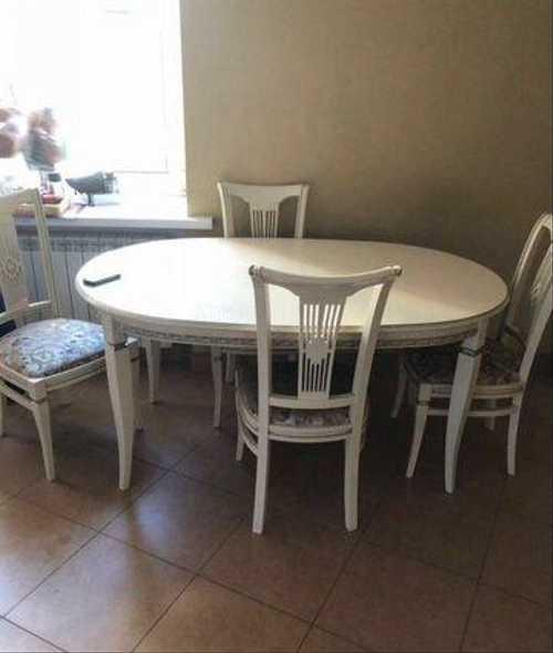 Размеры обеденного стола со стульями