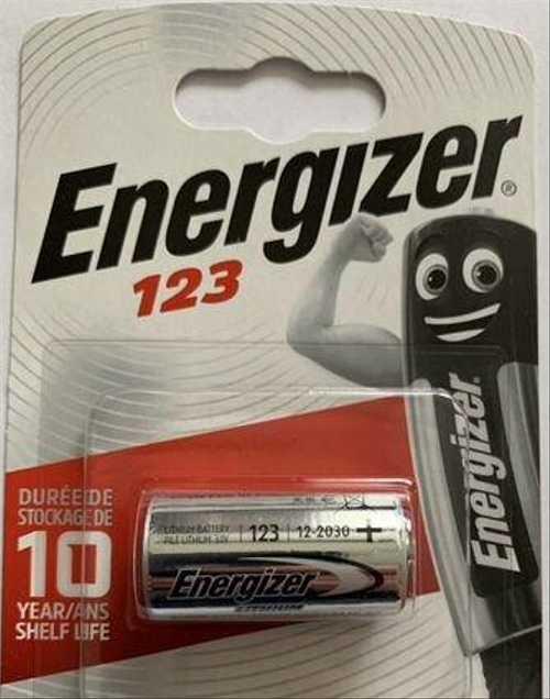 Батарейка cr 123 energizer lithium