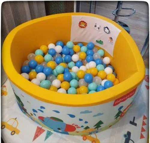 Сухой бассейн с шариками, fisher price