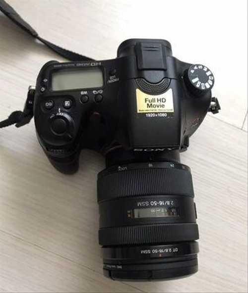 Зеркальный фотоаппарат Sony SLT-A77V с объективом