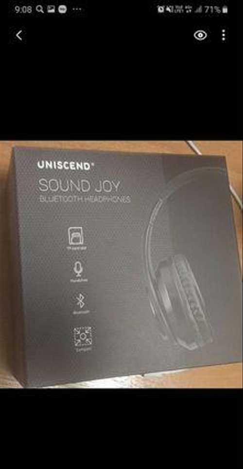 Bluetooth наушники Uniscend Sound Joy, белые