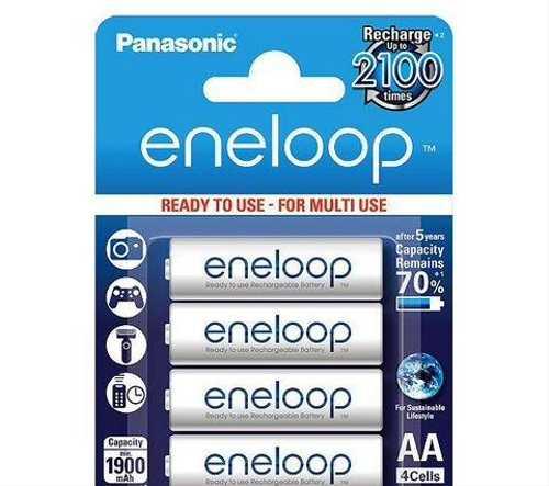 Аккумуляторы Panasonic Eneloop AA (блистер 4 штуки