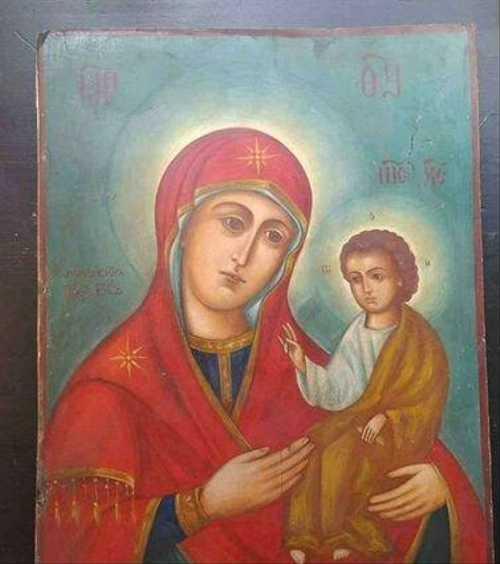Икона старинная Богородица Смоленская большая