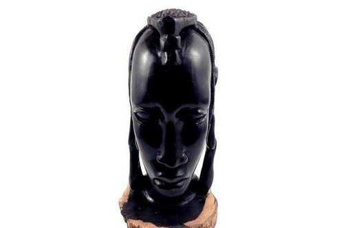 Статуэтка "Голова Масая" из черного дерева