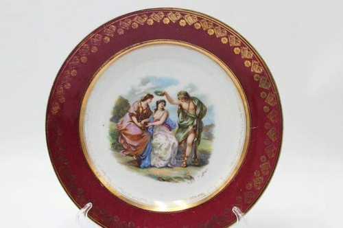 Тарелка с репродукцией картины конец XIX-начало