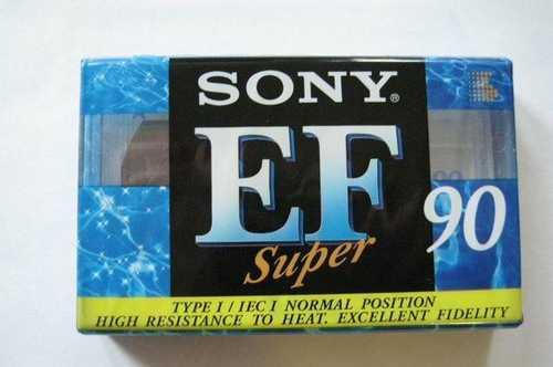 Аудиокассета sony Super EF 90 (запечатанная)