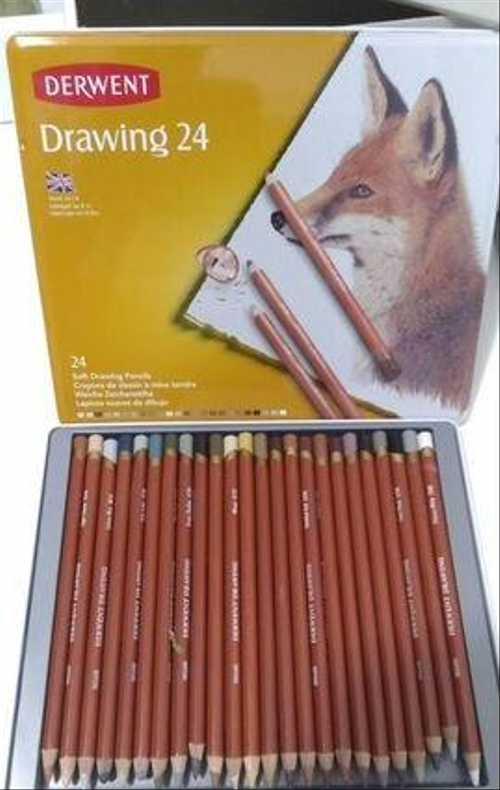 Набор цветных карандашей Derwent Drawing 24