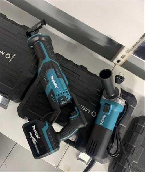 Болгарка Makita 9555 840W, акб сабельная пила Maki