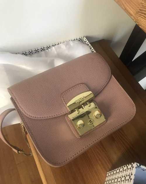 Сумка crossbody furla розовая