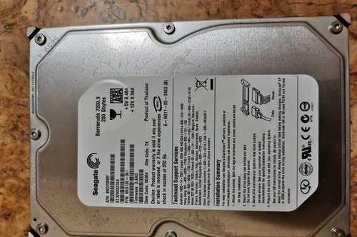 Жесткий диск seagate barracuda st3200827as 200gb/7