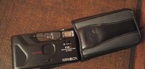 Фотоаппарат Minolta плёночный с чехлом