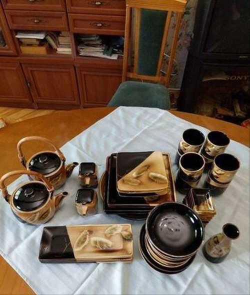 Японский керамический чайный сервиз 40 предметов