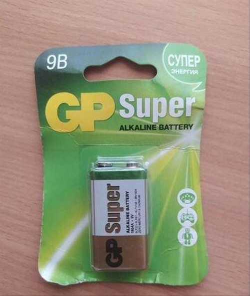 Батарейка gp super alkaline 9v крона